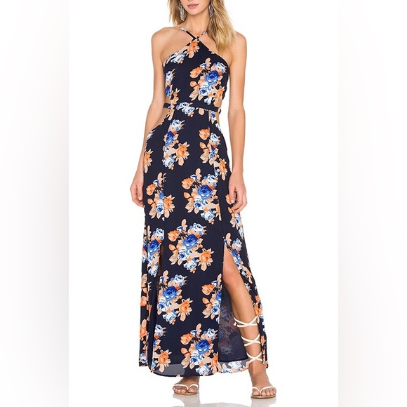 Glamorous | Dresses | Revolve Floral Maxi Dress With Side Slits And Cut ...